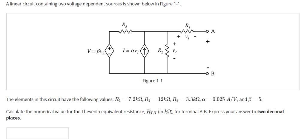 Solved A linear circuit containing two voltage dependent | Chegg.com