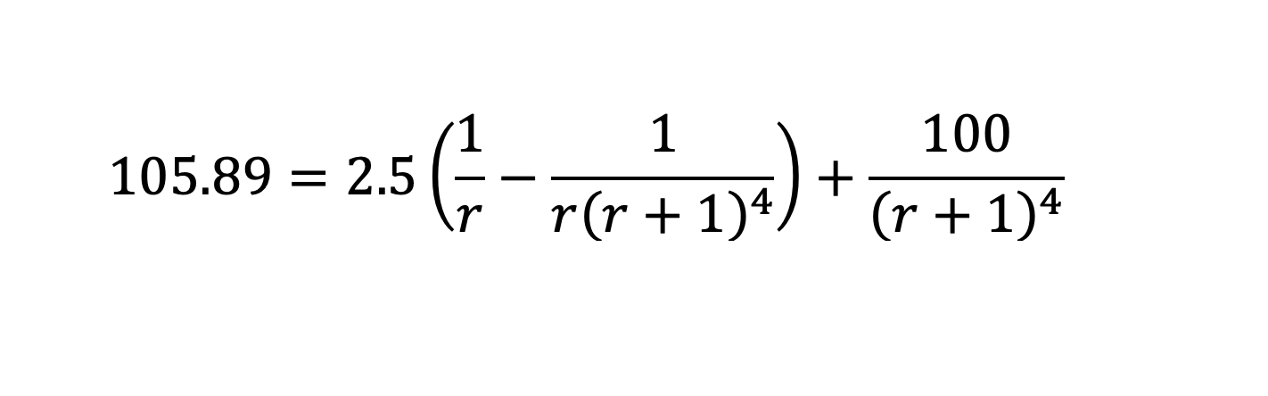Solved Solve for r in the above equation.Please note that | Chegg.com