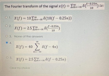 Solved The Fourier transform of the signal | Chegg.com