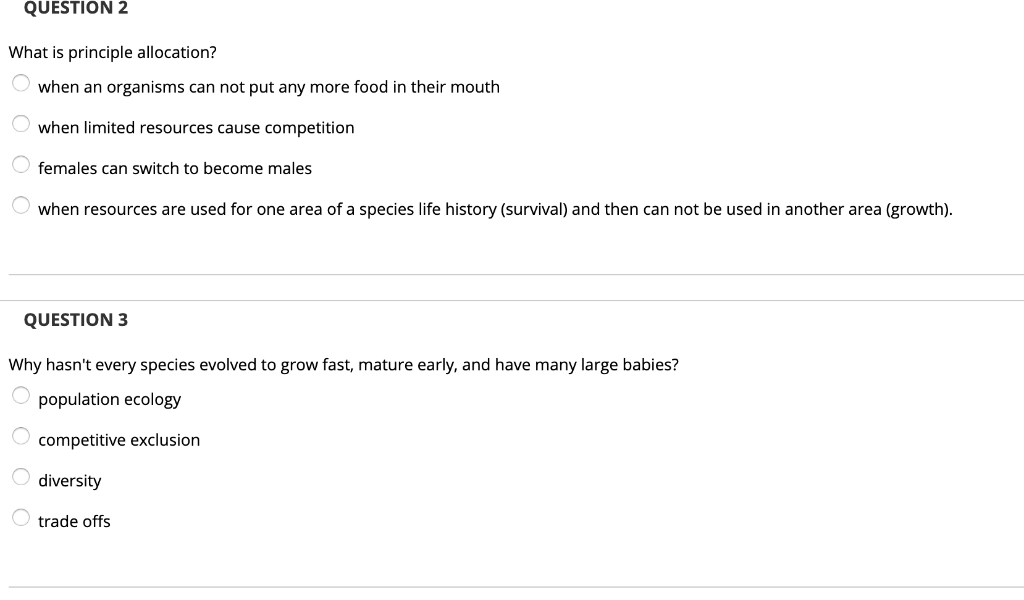 Solved QUESTION 2 What is principle allocation? when an | Chegg.com
