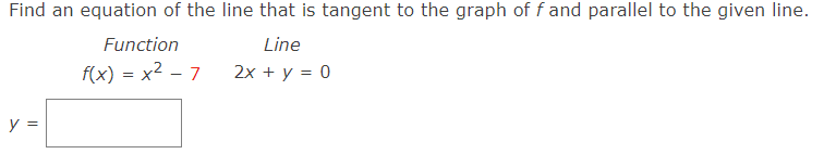 Solved Find an equation of the line that is tangent to the | Chegg.com