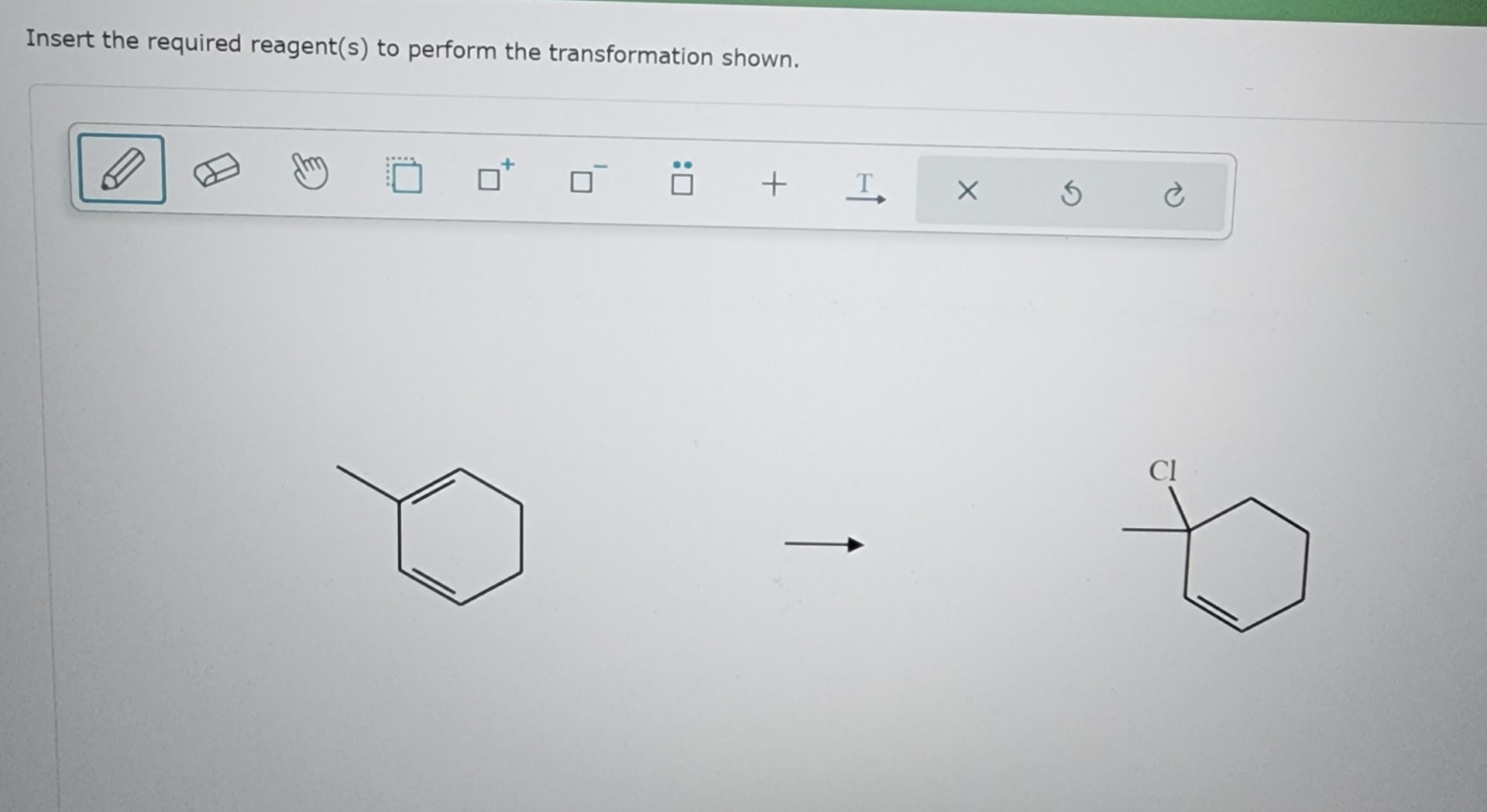 Solved Insert the required reagent(s) ﻿to perform the | Chegg.com