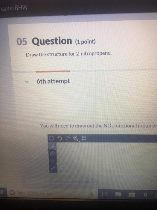 Solved apterBHW 05 Question (1 point) Draw the structure for | Chegg.com