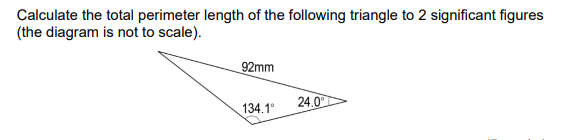 Solved Calculate the total perimeter length of the following | Chegg.com