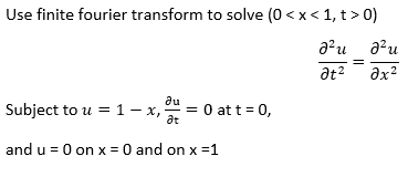 Solved Use finite fourier transform to solve (00) | Chegg.com