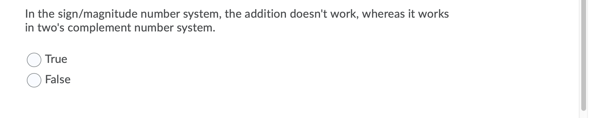 Solved In the sign/magnitude number system, the addition | Chegg.com