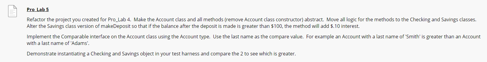 Solved The Sample program: //ACCOUNTS CLASS public abstract | Chegg.com