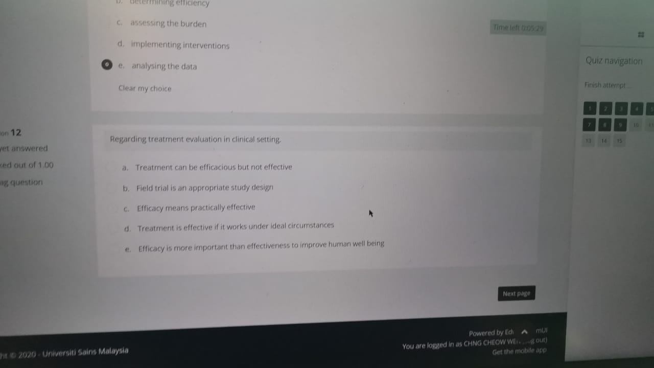 Solved c. assessing the burden d. implementing interventions | Chegg.com
