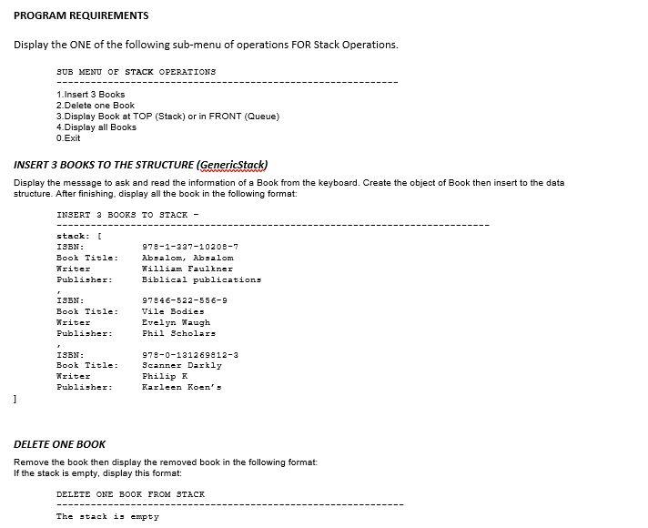 Solved JAVA Program 2 Note - The source code for the book | Chegg.com