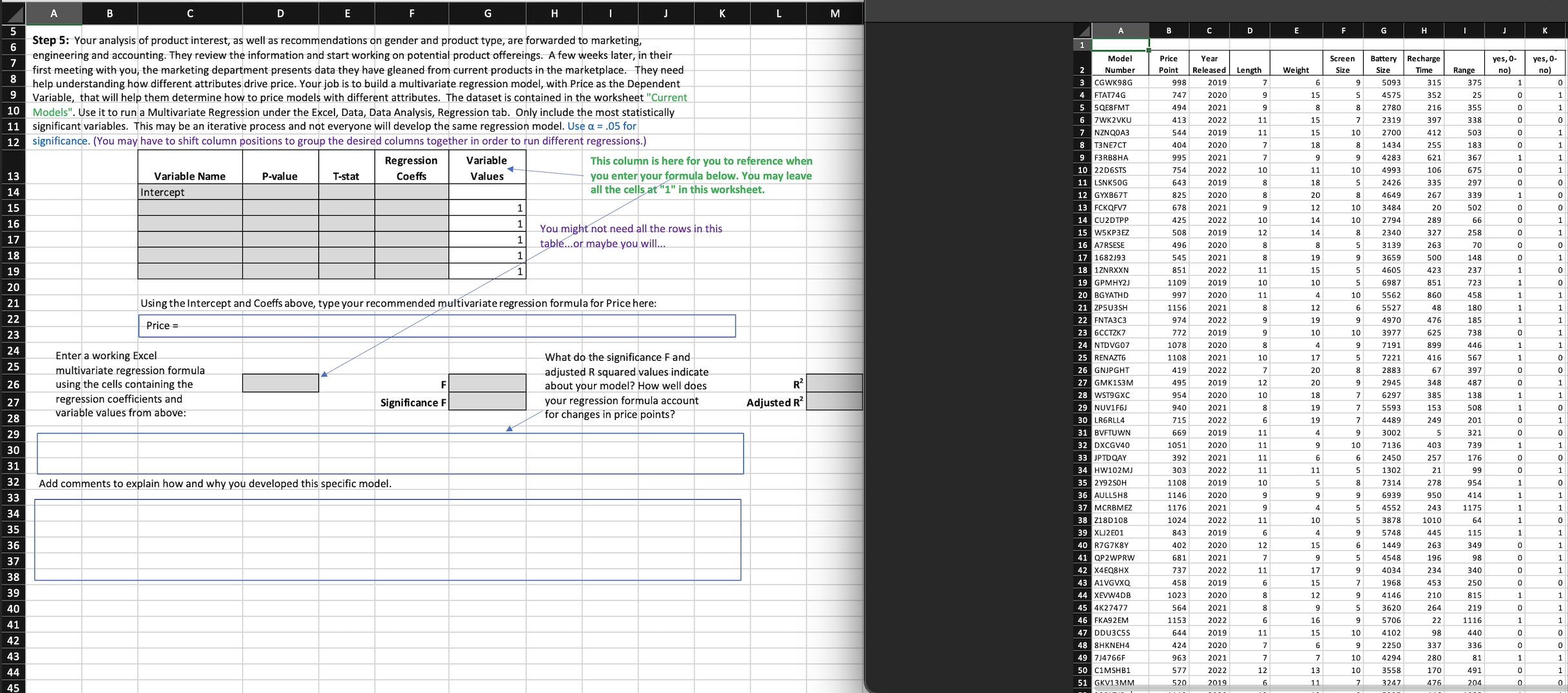 Solved please write the formulas for excel and descriptive | Chegg.com