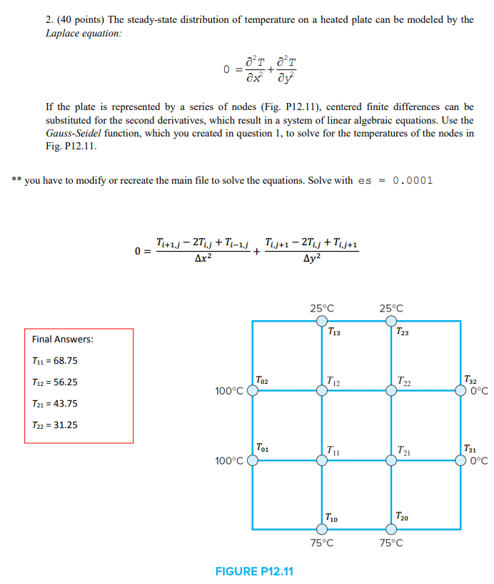 2. (40 points) The steady-state distribution of | Chegg.com