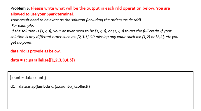 Solved Problem 5. Please write what will be the output in | Chegg.com