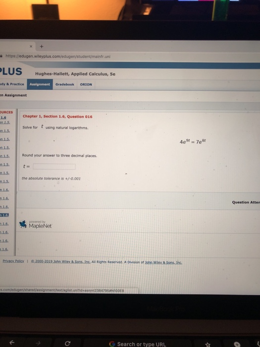 Solved e https://edugen.willeyplus nt/mainfr.uni LUS | Chegg.com