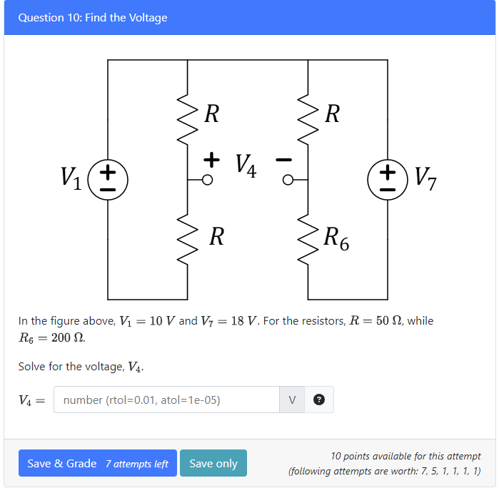 Solved Question 10: Find the Voltage In the figure above, | Chegg.com