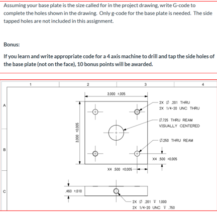 Assuming your base plate is the size called for in | Chegg.com