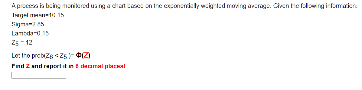 Solved A process is being monitored using a chart based on | Chegg.com