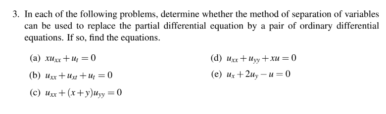 Solved In each of the following problems, determine whether | Chegg.com