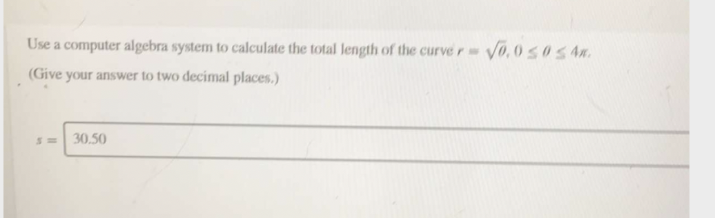 Solved Use a computer algebra system to calculate the total | Chegg.com