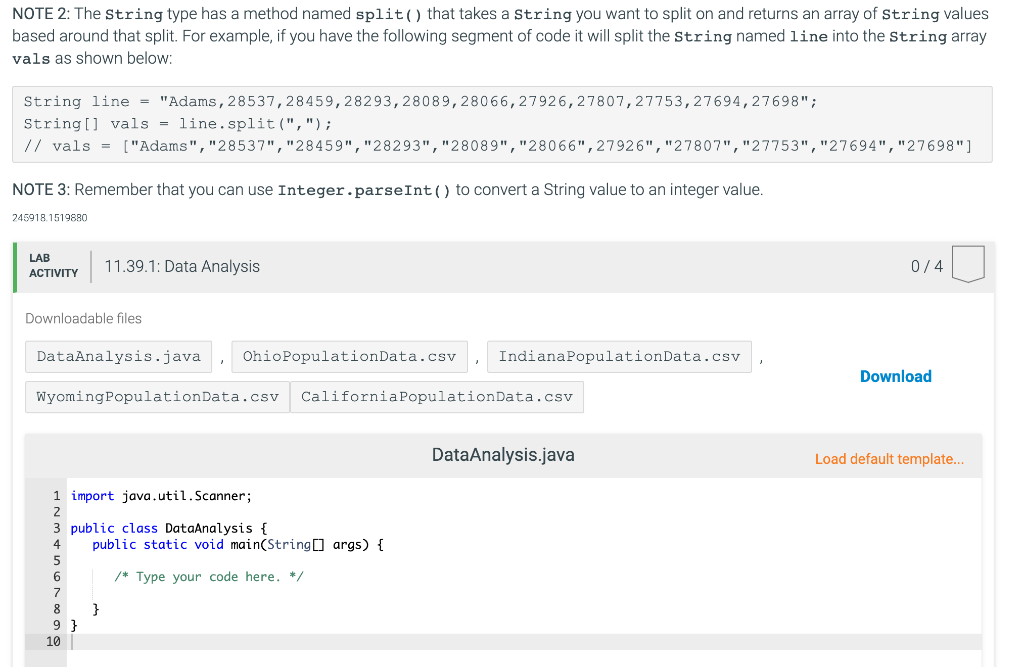 Solved 11.39 Data Analysis For this project you will be | Chegg.com