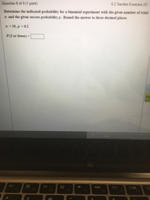 Solved Determine the indicated probability for a binomial | Chegg.com