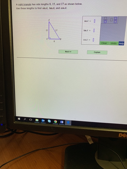 Solved A right triangle has side lengths 8, 15, and 17 as | Chegg.com