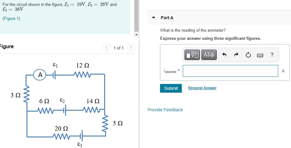 Solved For the circuit shown in the figure, & = 19V, E2 = | Chegg.com