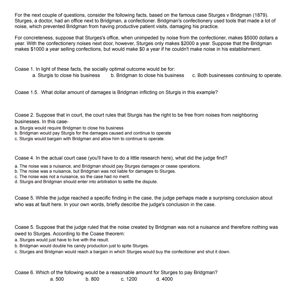 Solved For the next couple of questions, consider the | Chegg.com