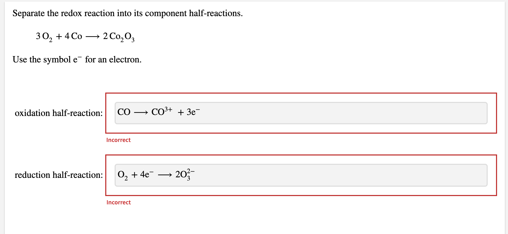 Solved Separate the redox reaction into its component | Chegg.com