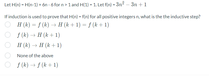 Solved Let H(n)=H(n−1)+6n−6 for n>1 and H(1)=1. Let | Chegg.com Solved Let H(n)=H(n−1)+6n−6 for n>1 and H(1)=1. Let | Chegg.com