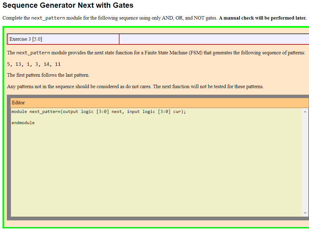 Sequence Generator Next with Gates Complete the | Chegg.com
