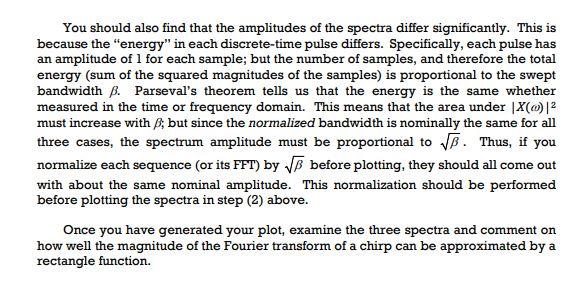 e1 2.1 Generating a Complex LFM Chirp Waveform A | Chegg.com