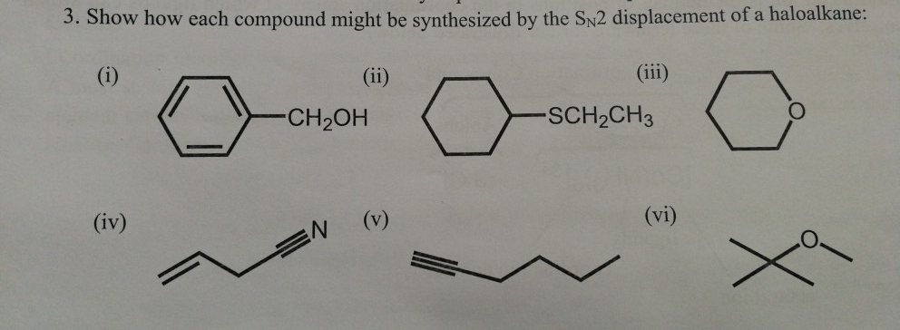 Solved 3. Show how each compound might be synthesized by the | Chegg.com