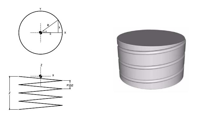 Solved CNC milling gcode having Helical interpolation, for | Chegg.com Solved CNC milling gcode having Helical interpolation, for | Chegg.com