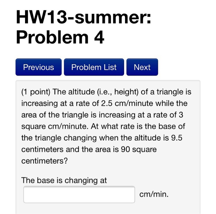 Solved HW13-summer: Problem 4 Previous Problem List Next (1 | Chegg.com