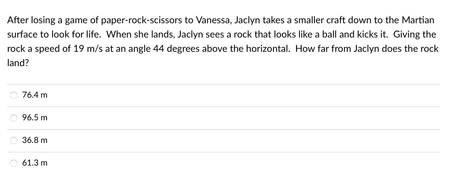 Solved After losing a game of paper-rock-scissors to | Chegg.com