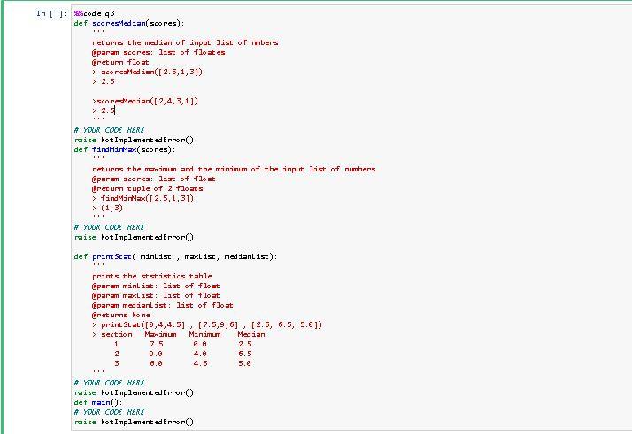 Solved Write a python code that reads students' scores for | Chegg.com
