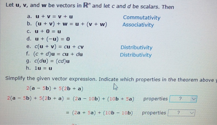 Solved Let u, v, and w be vectors in R Solved Let u, v, and w be vectors in R