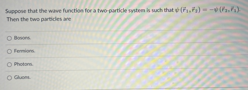 Solved Suppose that the wave function for a two-particle | Chegg.com