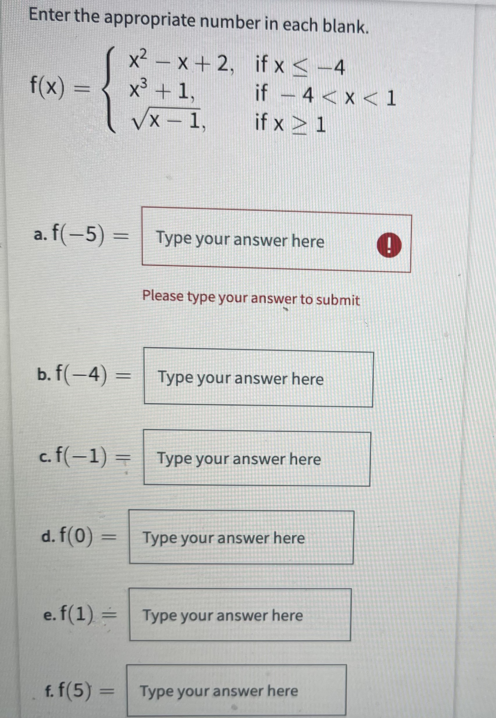 Solved Enter the appropriate number in each blank. | Chegg.com