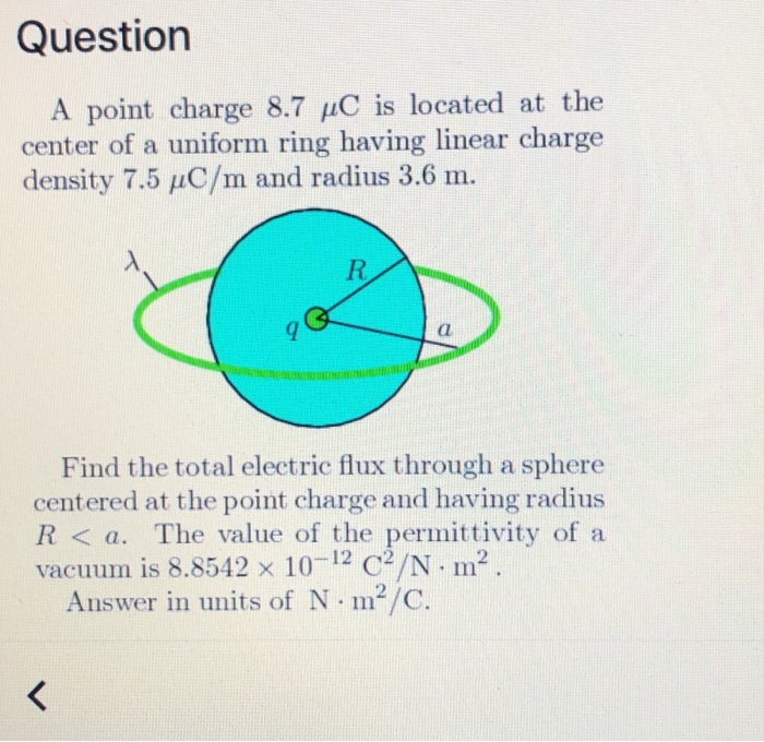 Solved Question A point charge 8.7 μC is located at the | Chegg.com