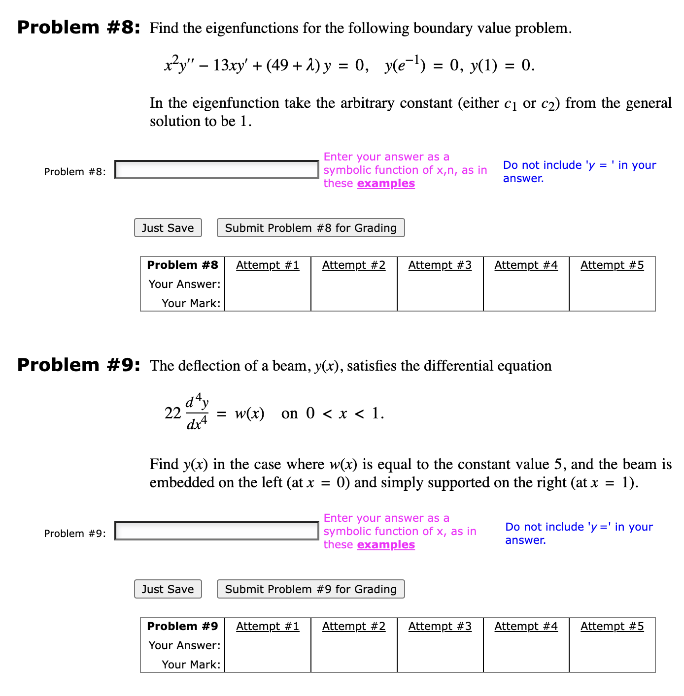Solved Problem \# 8: Find the eigenfunctions for the | Chegg.com Solved Problem \# 8: Find the eigenfunctions for the | Chegg.com