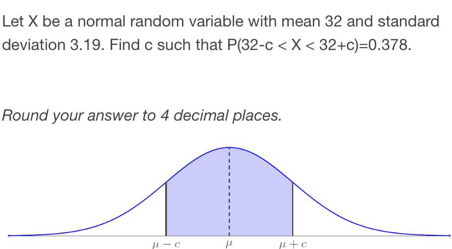 Solved Let x ﻿be a normal random variable with mean 32 ﻿and | Chegg.com