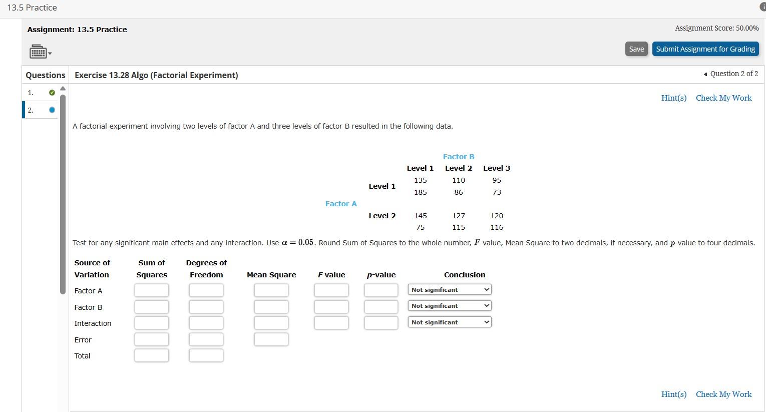 Solved Assignment 13 5 Practice Questions Exercise 13 28