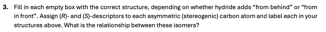 Solved 3. ﻿Fill in each empty box with the correct | Chegg.com