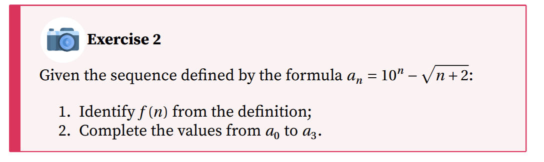 Solved Given the sequence defined by the formula an=10n−n+2 | Chegg.com