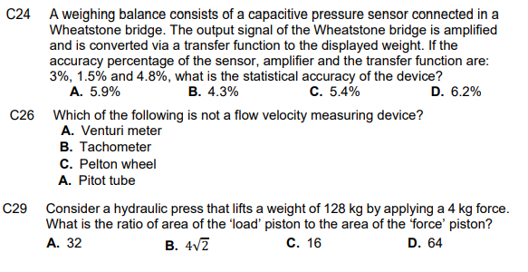 Solved C24 A weighing balance consists of a capacitive | Chegg.com