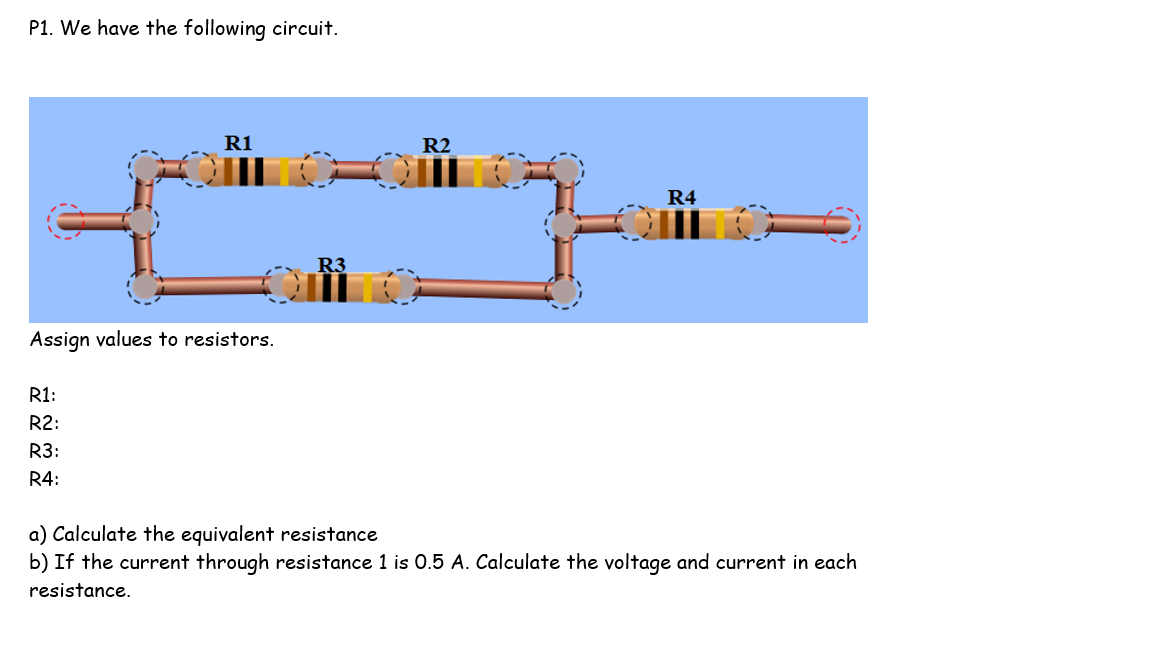 Solved P1. We have the following circuit. R1 R2 R4 R3 Assign | Chegg.com