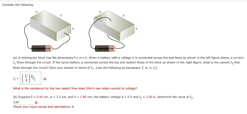 Solved Consider the following. (a) A rectangular block has | Chegg.com