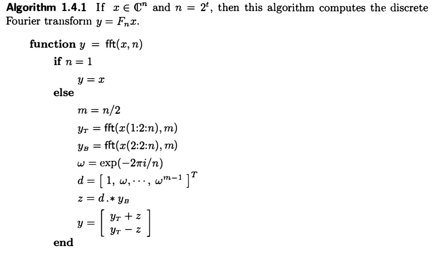 Solved 2-1 P1.4.1 Suppose w= where n = 2t. Using the colon | Chegg.com