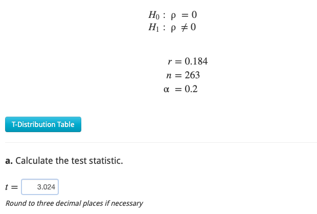 Solved \\[ \\begin{array}{l} H_{0}: \\rho=0 \\\\ H_{1}: | Chegg.com